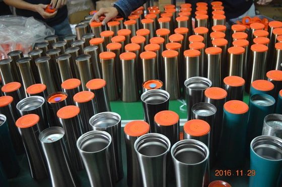 470ml Capacity Stainless Steel Drinking Mugs For Auto Holder , 85*80*170mm Size