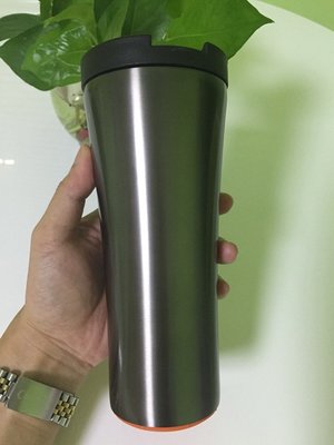16oz Stainless Steel Insulated Travel Mugs With Lid , Silk Screen LOGO