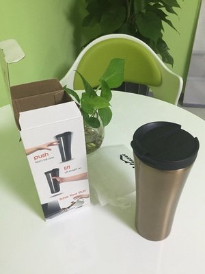 BPA Free Tip Proof Coffee Mug Stainless Steel With Leak Proof Lid