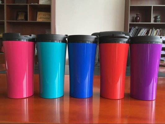 Hot sale BPA free 350ml plastic mighty mug suction mug commuter's coffee mug