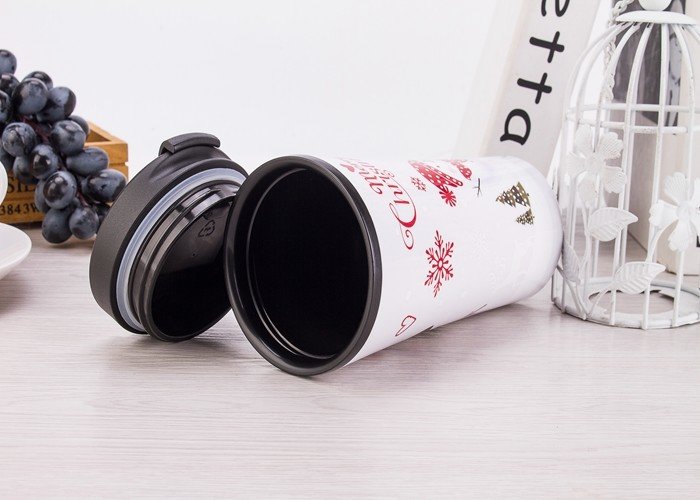Spill Free Coffee Healthy Water Bottles , No Tip Travel Coffee Mug Customized Patterns