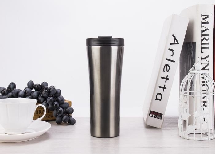 LFGB Car Friendly Portable Coffee Cup Travel Mugs With Screw Top / Bottom