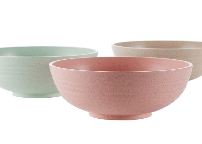 daily use health wheat straw dinnerware corrugated bowel eco-friendly meal bowel