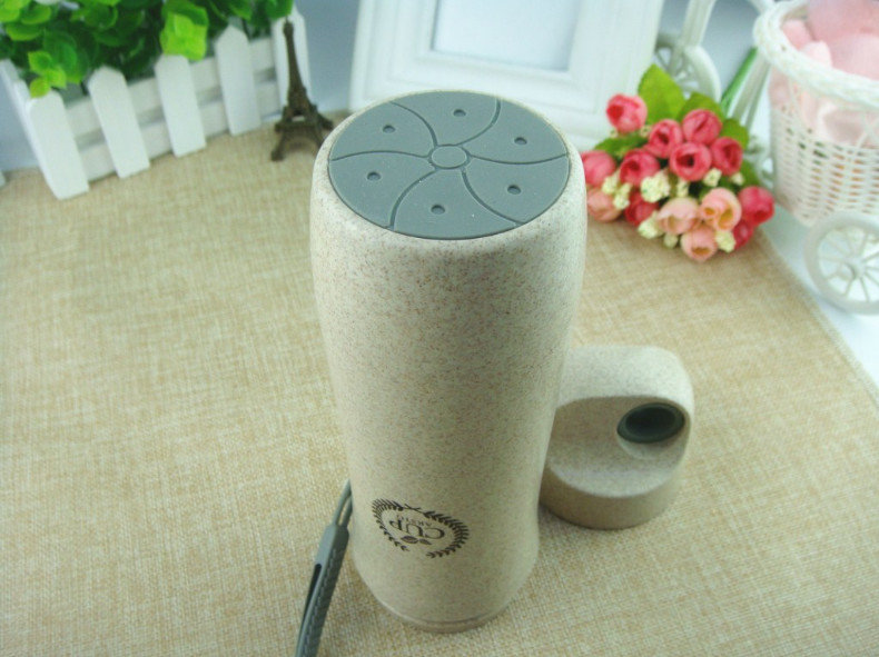 Eco - Friendly Portable Coffee Cup Water Bottle 360ml With Silica Gel Sling