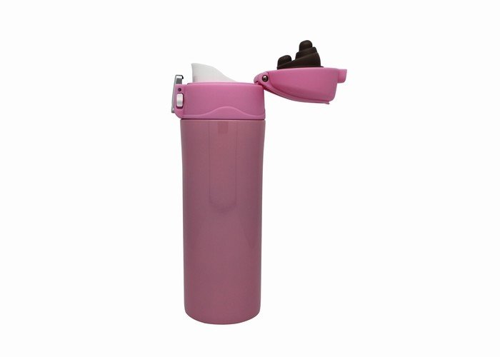 Pink Magic Suction Hot Cold Insulated Travel Mugs No Tip Food Grade Safe