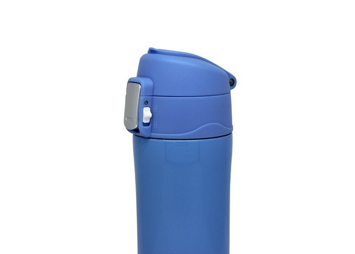 Smart 12 Oz Hot Beverage Travel Mug , Blue Insulated Spill Proof Coffee Mug 