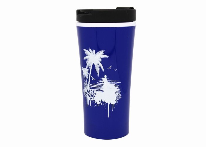 Christmas Plastic Portable Suction Coffee Mug BPA Free As Gifts Or Promotion