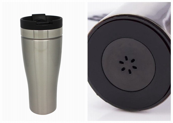 Double Wall Insulated No Spill Travel Mug For Keeping Water / Coffee / Tea Hot Or Cold