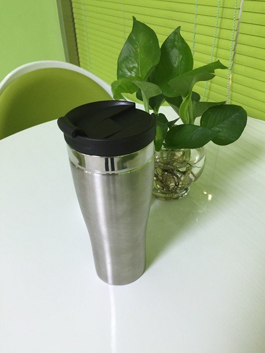 470ml Capacity Stainless Steel Drinking Mugs For Auto Holder , 85*80*170mm Size
