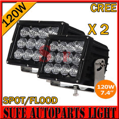 China High Power7.4 INCH 120W CREE LED DRIVING LIGHT 4X4 FOG LIGHT OFFROAD MACHINERY 4WD ATV SUV supplier