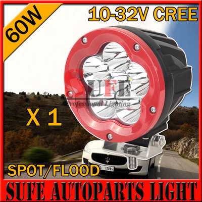 NEW 6 INCH 60w LED Driving Light CREE For 4x4 jeep truck tractor offroad working headlight supplier