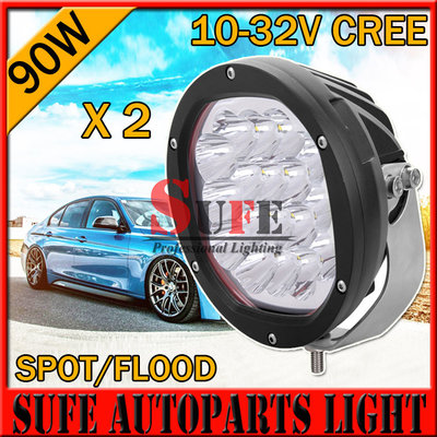NEW 7 INCH 5W 90W CREE LED Driving Light Off Road tractor JEEP Truck work light spot flood supplier