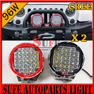 9 inch 96W CREE LED Driving Light 4X4 4wd offroad led truck work light 12v 24v for JEEP supplier