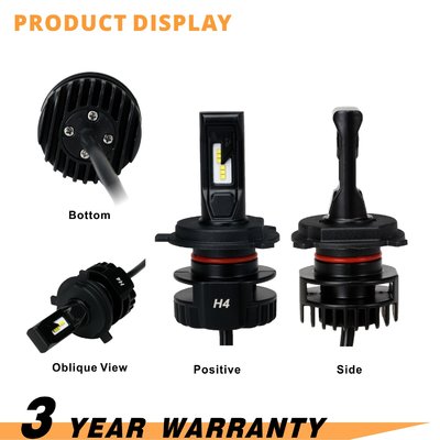 SUFEMOTEC 8000LM H4-3 High Low Car LED Headlight Conversion Kit 80W H1 H7 9005 9006 6000K Auto LED Headlamp 12V 24V DRL supplier