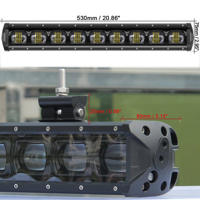 6D 20 Inch 90W Single Row LED Off road Light Bar For Motorcycle Car Jeep 4x4 Offroad SUV Truck Flood Combo Work Driving supplier