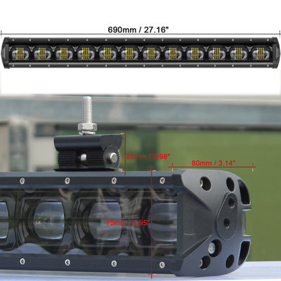 27 Inch 120W 6D projector Single Row Led Bar Work Light Offroad For 12V 24V Atv Trailer Jeep 4x4 Off road SUV Truck supplier
