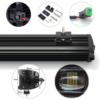 27 Inch 120W 6D projector Single Row Led Bar Work Light Offroad For 12V 24V Atv Trailer Jeep 4x4 Off road SUV Truck supplier