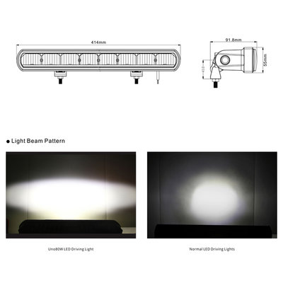 16 Inch 80W Work Led Light Bar Lights For Lada Niva Cars Flood Beams 4x4 Off road SUV ATV Tractor Boat Trucks Excavator supplier