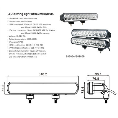 12 Inch 50W Led Bar Driving Lights For Lada Niva 4x4 Off road Trucks Trailer Boat SUV UTV ATV 4WD Waterproof 12V 24V supplier