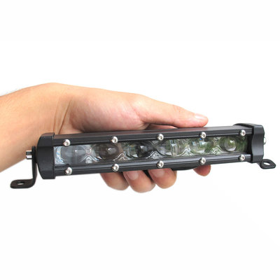 8 Inch 30W Slim LED Light Bar Single Row 5W White Amber Color Work Light for Off Road Truck Motorcycle 4X4 4WD SUV Jeep supplier