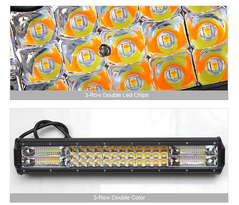 17 20 26 32 Inch Led Bar Light Combo For Off road Trucks Boat SUV ATV 4WD 4x4 Car White Amber Flash Strobe Driving supplier