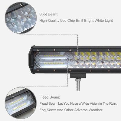 5D Projector 5 12 17 20 26 32 Inch Led Bar Light Combo For Off road Trucks Boat SUV ATV 4WD 4x4 Car White Strobe Driving supplier