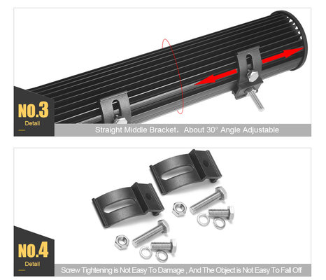 5D Projector 5 12 17 20 26 32 Inch Led Bar Light Combo For Off road Trucks Boat SUV ATV 4WD 4x4 Car White Strobe Driving supplier