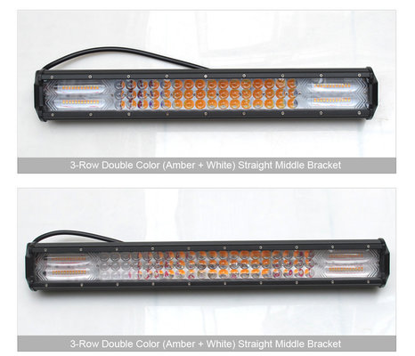 5D Projector Led Bar Light For 4x4 Off road Trucks Boat SUV ATV UTV Strobe Driving Work Bar Lights White & Amber supplier