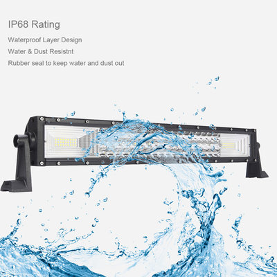 22" 34" 42" 50" Inch 3 Row Led Bar Straight Curved Led Work Light Bar For ATV 4WD SUV Truck 4x4 Offroad Combo Drive Lamp supplier