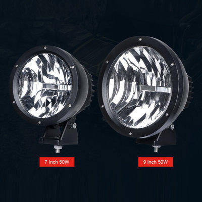7'' 9" 50W LED Driving Light For Car 12V 24V Fog Lamp 4x4 Offroad Truck 4WD SUV ATV Boat UTV 7 Inch 50W Flood Beam supplier
