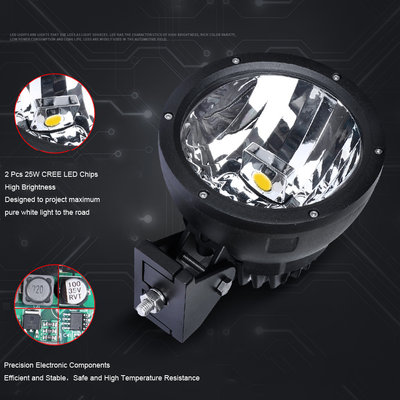 7'' 9" 50W LED Driving Light For Car 12V 24V Fog Lamp 4x4 Offroad Truck 4WD SUV ATV Boat UTV 7 Inch 50W Flood Beam supplier