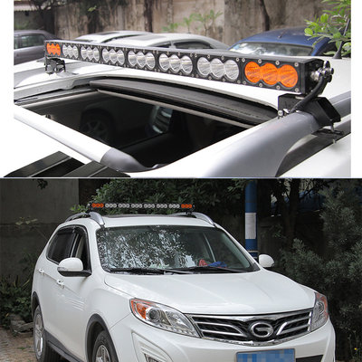 Single Row Slim 10W/Pcs LED Work Light Bar For Truck Atv Uaz 4x4 Offroad Trailer Combo Beam Amber White Warning Barra supplier