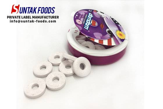 Milk Flavor Compressed Dextrose Candy Assorted Fruit Sweets SEDEX