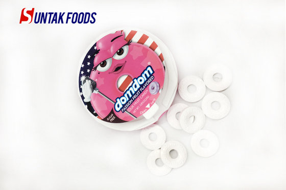 Milk Flavor Compressed Dextrose Candy Assorted Fruit Sweets SEDEX