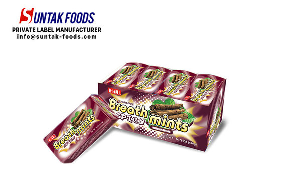 35g Customized Easy Taking Xylitol Press Mint Tin Box Candy For Fresh Breath