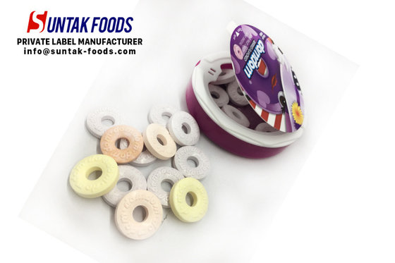 Promotional Sugarless Healthy Colorful Mint Candies Compressed Tablet Sweets