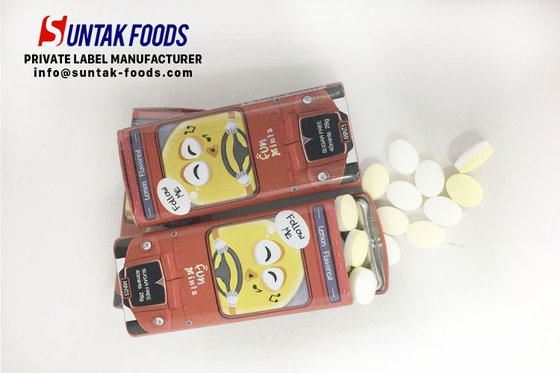Lemon Flavor Sweet Breath Tin Box Candy / Sugar Free Mint Candy