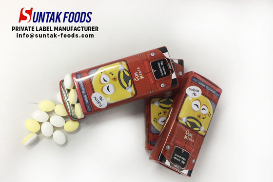 Lemon Flavor Sweet Breath Tin Box Candy / Sugar Free Mint Candy