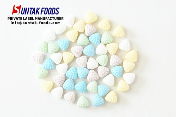 Sugar Free Lozenge Mints / Bulk Xylitol Candy Triangle Or Round Shape