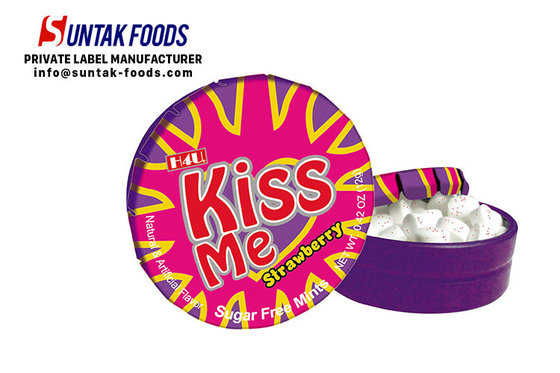 12 g Sour Strawberry Flavor Sugar Free Mint Candy For Children