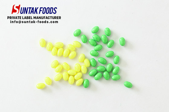 Vitamin C / Vitamin E Mint Colored Candy For Pharmacy 24 Months Shelf Life
