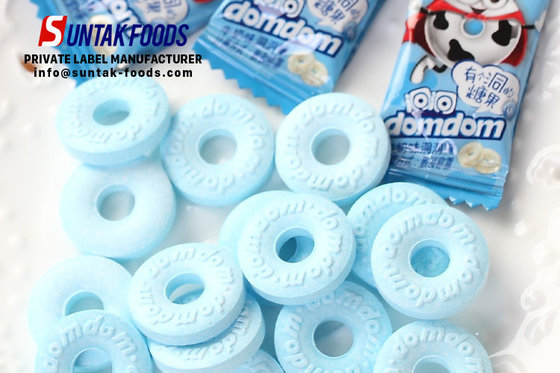 Sugar Free Original Milk Flavor Sour Mint Candy With Flow Pack Wrapped