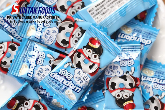 Sugar Free Original Milk Flavor Sour Mint Candy With Flow Pack Wrapped