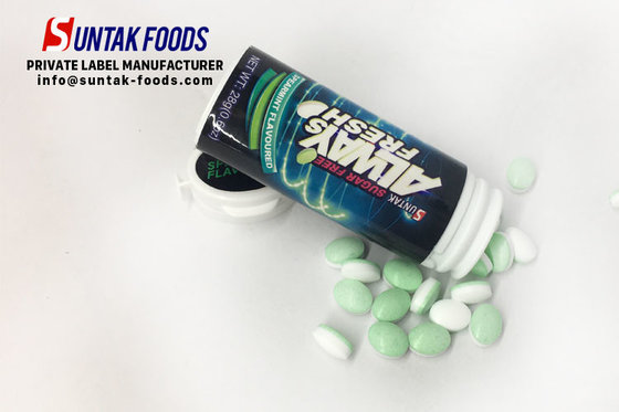 Always Fresh Candy 28g Peppermint Flavor Sweet Breath Mints in Plastic Tube