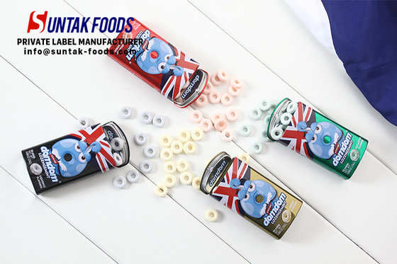 25g Tin Package Private Lable Sugar Free Mint Candy For Cool Breath