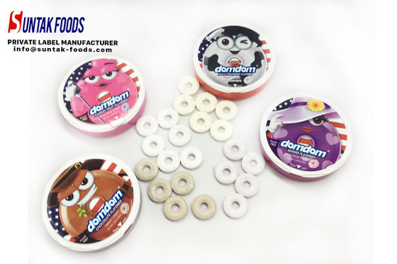 Compressed Sugarless Rich Milk Tablet Candy Eco - Friendly ODM Service
