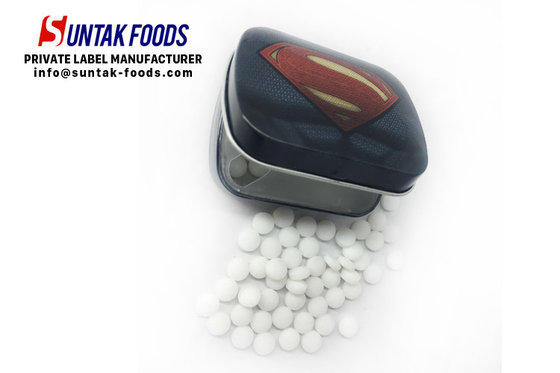 Natural Sugar Free Peppermint Candy , Promotional No Sugar Candy