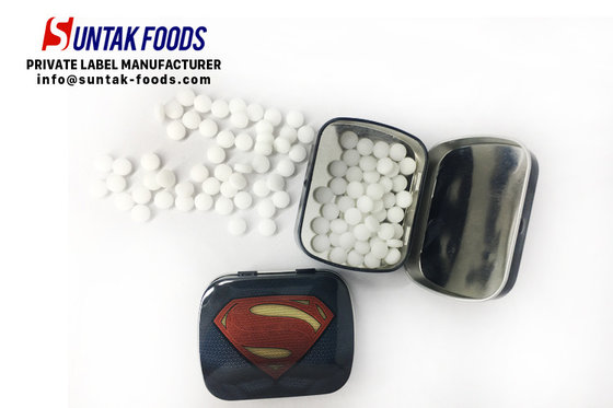 Natural Sugar Free Peppermint Candy , Promotional No Sugar Candy