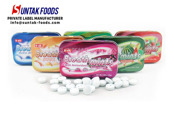 Private Label Mystifying Mints Sugarless Hard Candy Strawberry Flavor OEM