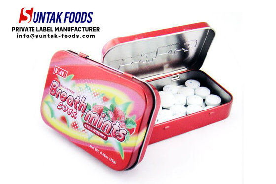 Private Label Mystifying Mints Sugarless Hard Candy Strawberry Flavor OEM